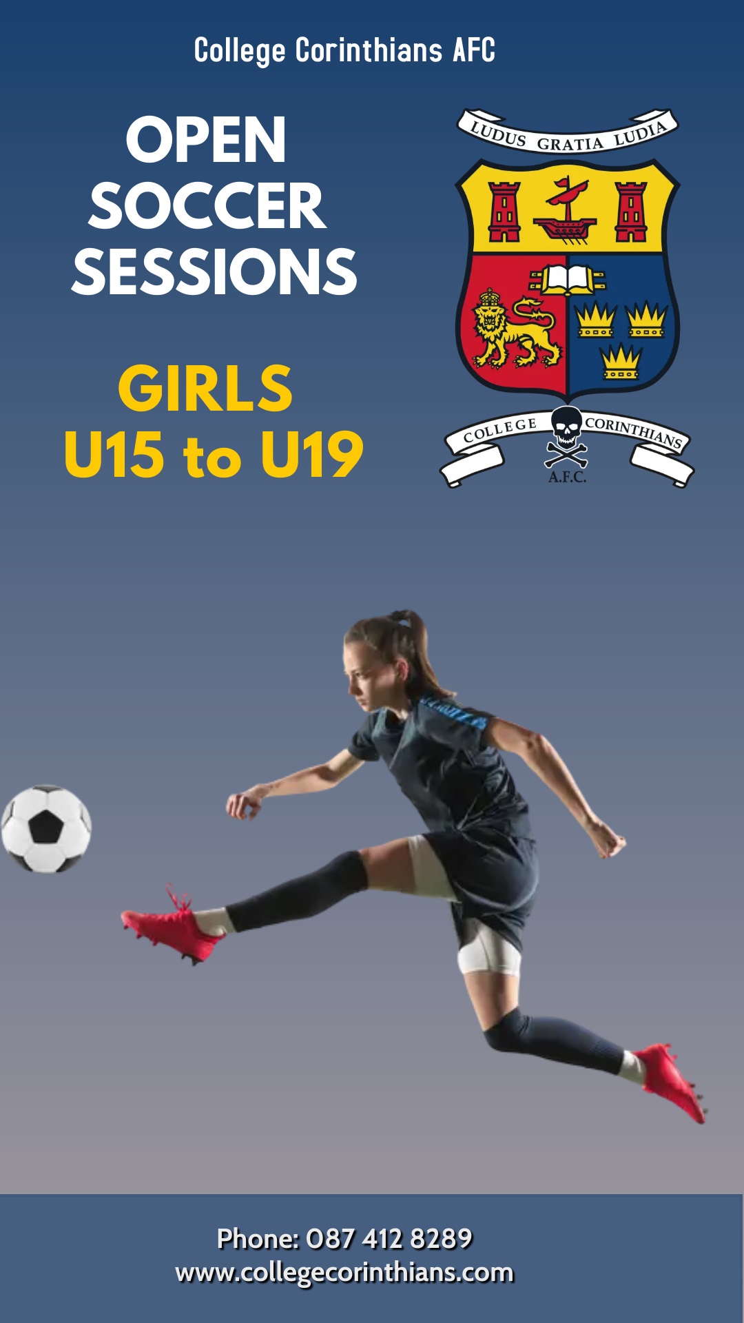Girls summer open soccer sessions - College Corinthians A.F.C.
